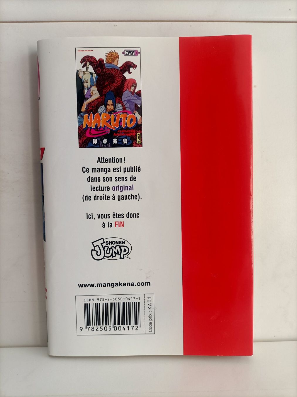 BD Manga Naruto -39- / Masashi Kishimoto / Kana 2008 (D'occasion) à ...