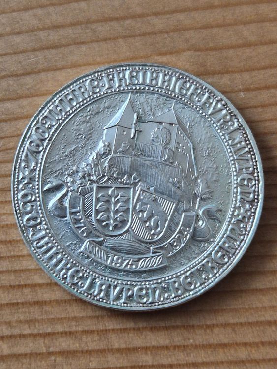 CH-Medaille Silber 900 er 1975 15 gr, Zustand gem. Bilder (Gebraucht) in Oberuzwil für CHF 9 ...