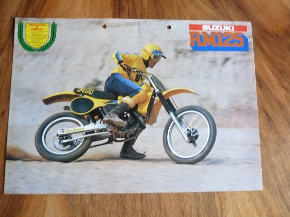 Suzuki RM 125 Prospekt Jahrgang 1981 Top (Neu (gemäss Beschreibung)) in Huttwil für CHF 10 – mit ...