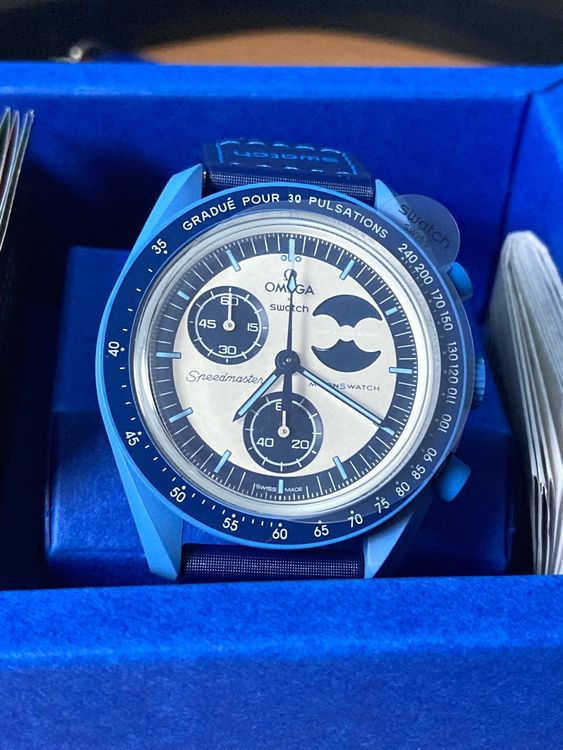 Swatch x Omega Moonswatch Mission Super Blue Moonphase | Kaufen auf Ricardo
