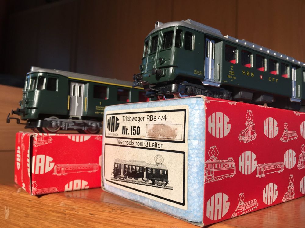 Hag HO Nr.150 RBe 4/4 SBB-Triebwagen mit Steuerwagen Nr. 415 (Gebraucht) in Nesslau für CHF 116 ...