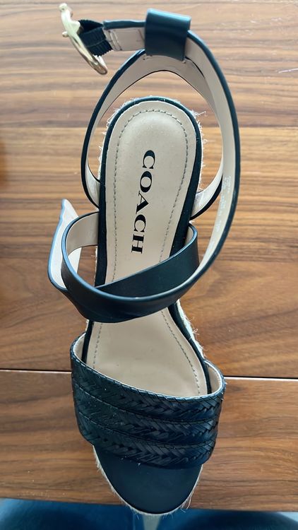 Elegante Coach Sandalette Schwarz, Grösse 37, Sommer Look | Kaufen auf ...