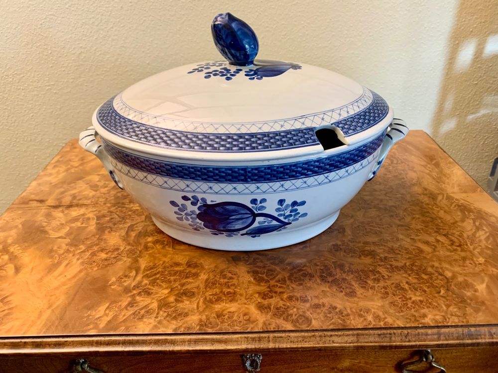 Royal Copenhagen Blue Tranquebar Zuppiera ovale. Vintage (Usato) a ...