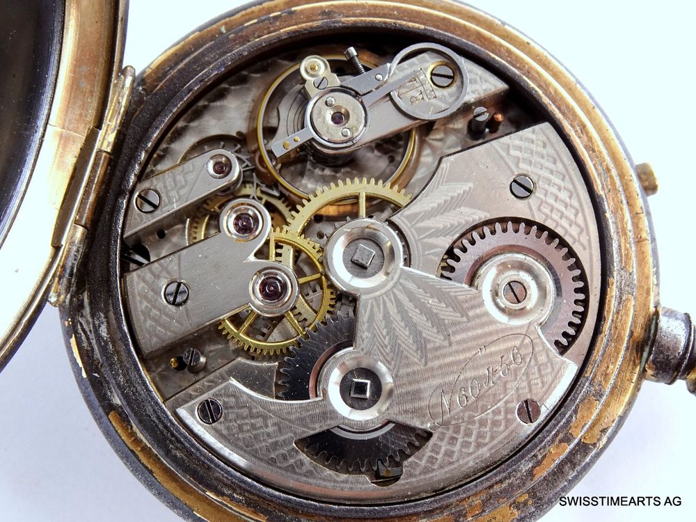 OBSERVATEUR 1900ER DUAL TIME HANDAUFZUG TASCHENUHR | Kaufen auf Ricardo