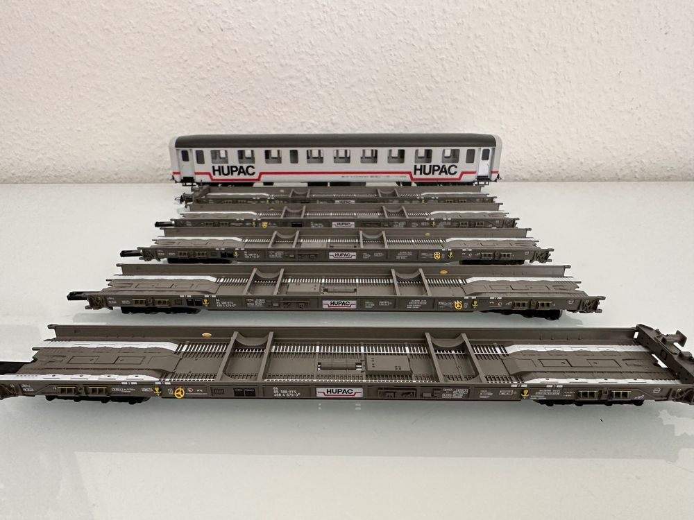 SBB HUPAC RoLa Zug inkl. Personenwagen (6-Teilig) | Kaufen auf Ricardo