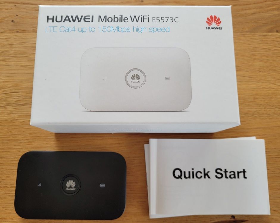 Neuwertig: HUAWEI Mobile WiFi E5573C schwarz | Kaufen auf Ricardo