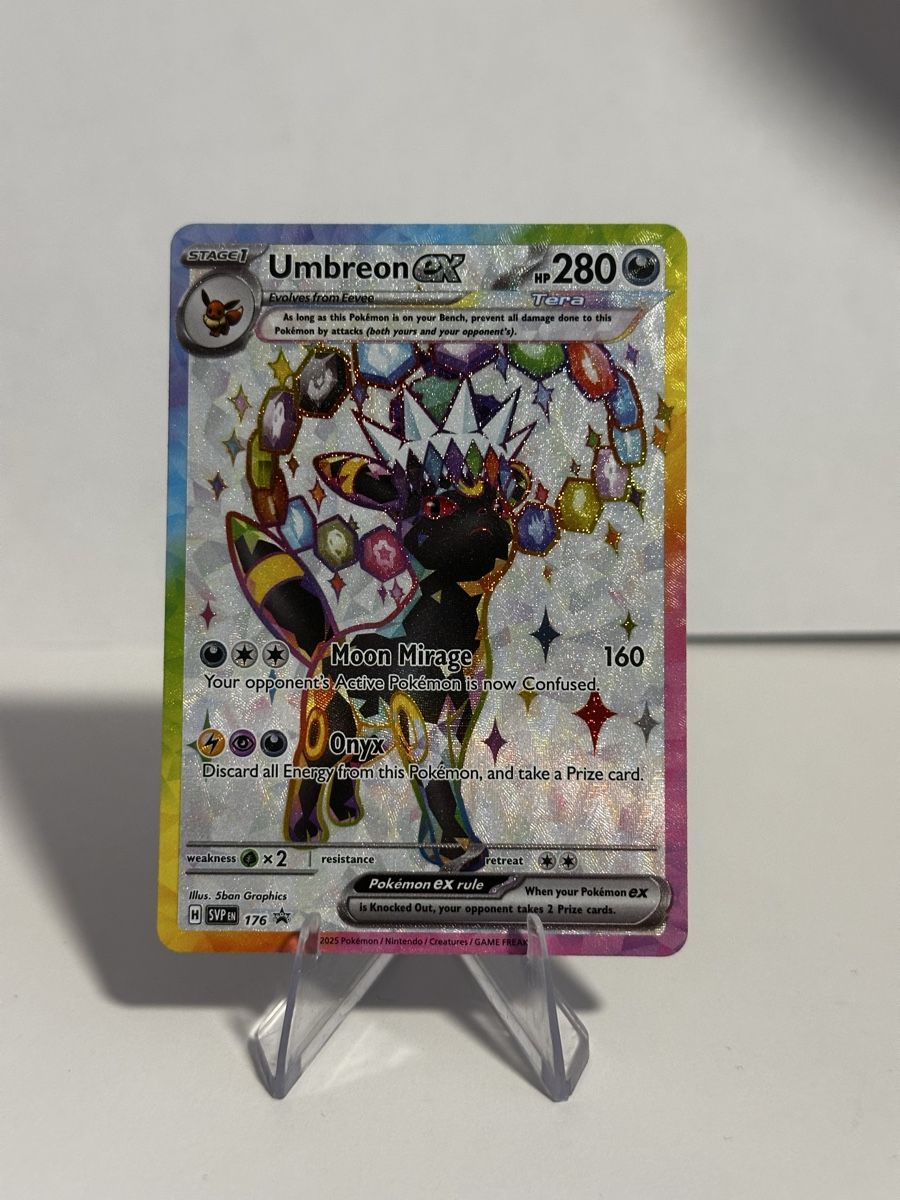 Umbreon ex (SVP 176) Black Star Promo-EN Prismatic Evolution (Neu (gemäss Beschreibung)) in ...