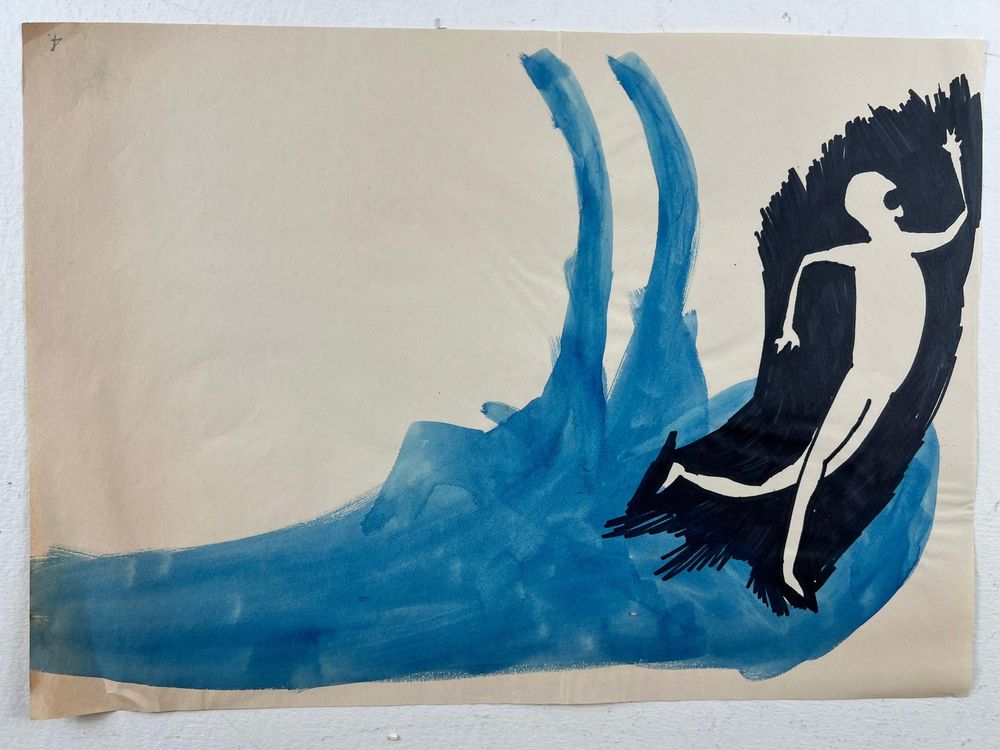 Schweizer Schule Abstrakte Mischtechnik | Kaufen auf Ricardo