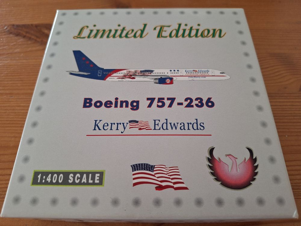 Boeing 757-236 Kerry Edwards 1:400 Limited Edition (Gebraucht) in ...