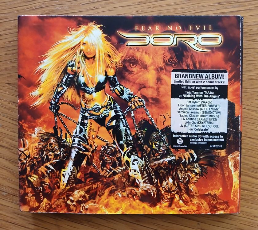 DORO - Fear No Evil 2009 Limited Edition Digipac (CD) (Gebraucht) in ...