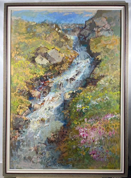 Armin Schwarzenbach (1914-2000) grosses Gemälde - Wasserfall (Gebraucht) in Root für CHF 444 ...