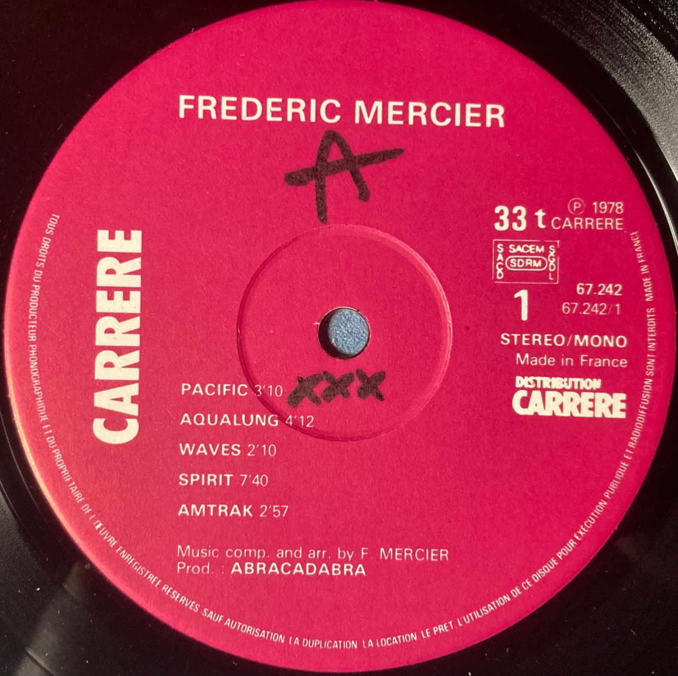 FREDERIC MERCIER - PACIFIC (D'occasion) à Poliez-Pittet pour CHF 5 ...
