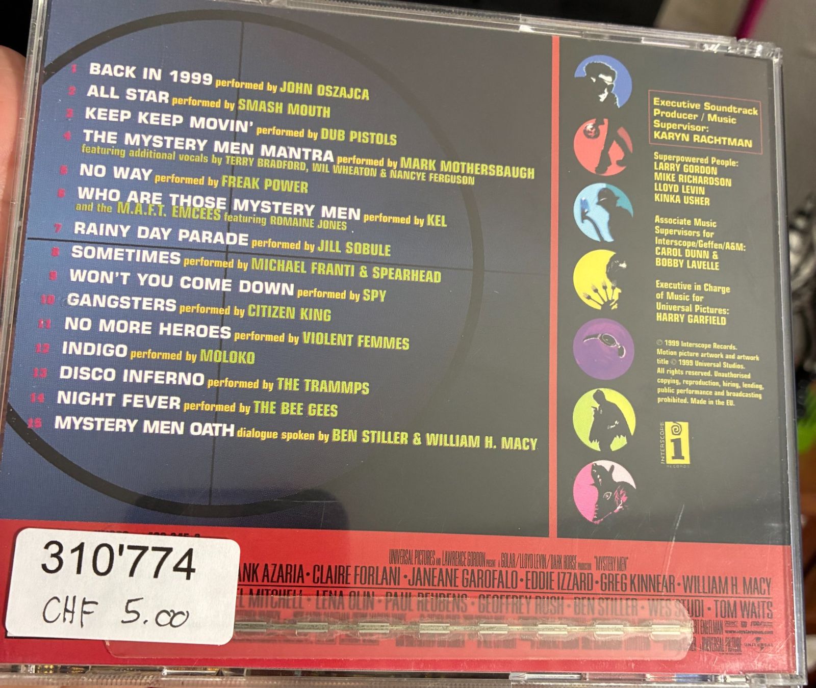 Various – Mystery Men (CD, Soundtrack) (Gebraucht) in Vevey für CHF 4 ...