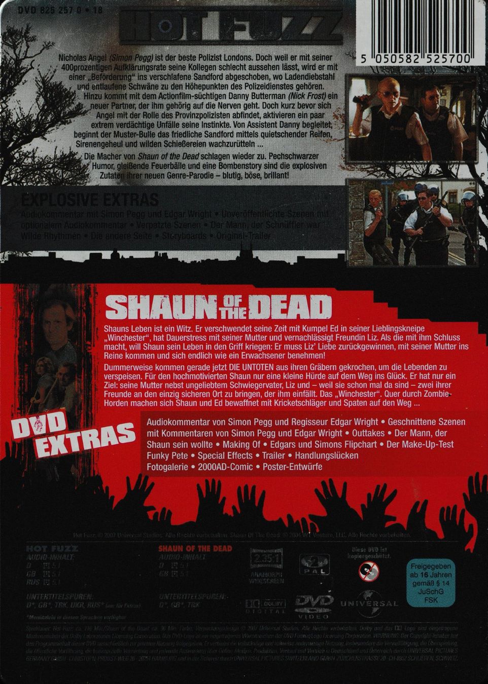 DVD - Hot Fuzz & Shaun of the Dead - 2Disc Set (Steelbook) (Gebraucht ...