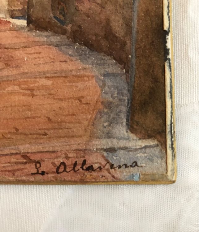 Luigi ALLAVENA (1878-1959), Original Aquarell, signiert | Kaufen auf ...