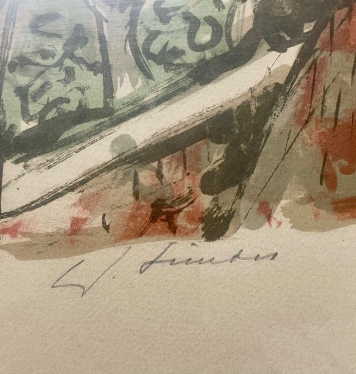 Walter Simon (1914-2010) Lithografie handsigniert Datiert (Gebraucht ...