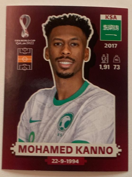 Panini FIFA World Cup 2022 - KSA 16 (Neu (gemäss Beschreibung)) in Mont ...
