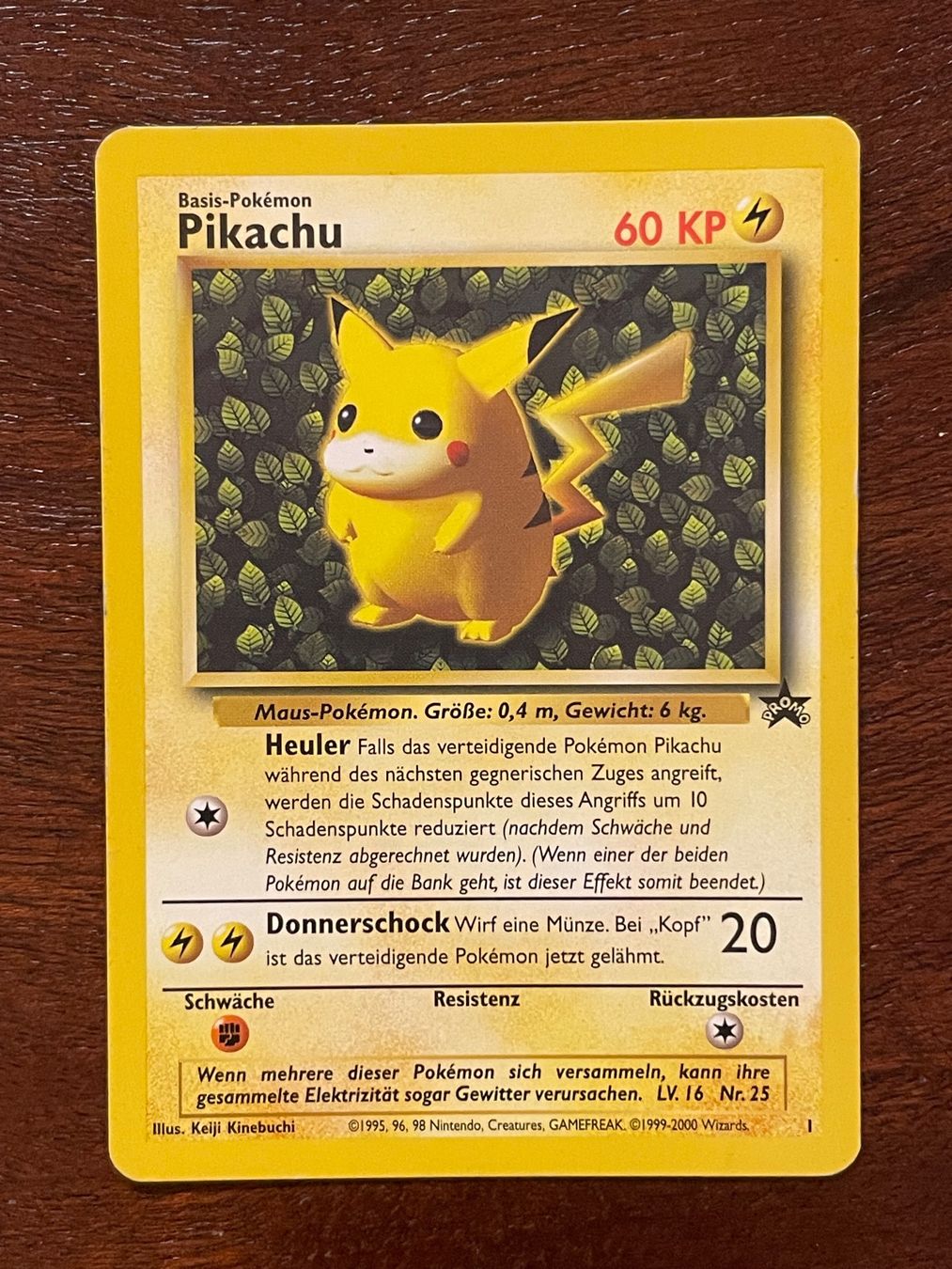 Pikachu PROMO 1/– (1999, deutsch) (Gebraucht) in Glattfelden für CHF 15 ...