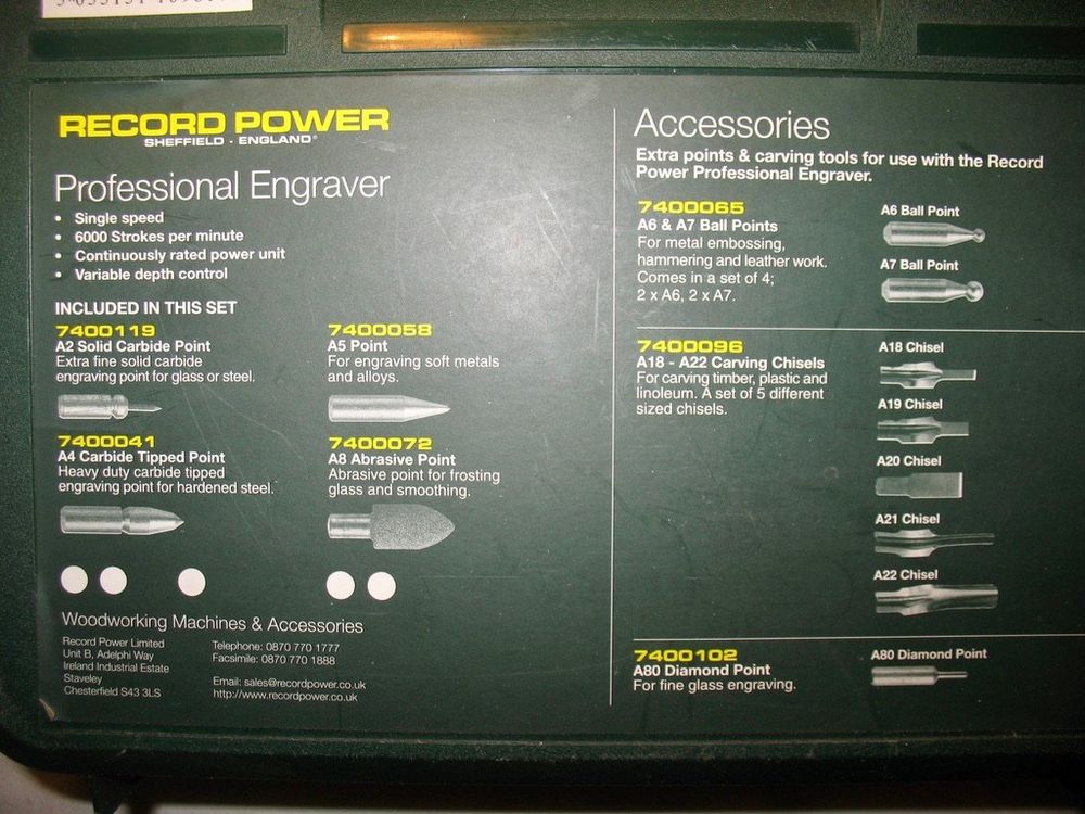 Gravier Gerät Gravuren Record Power Professional Engraver (D'occasion ...