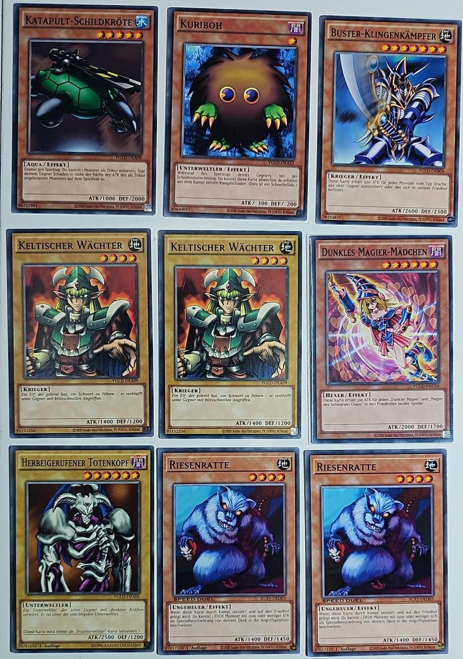 Yugioh Kuriboh Magier Buster Totenkopf Set Core Sammlung (Neu und ...