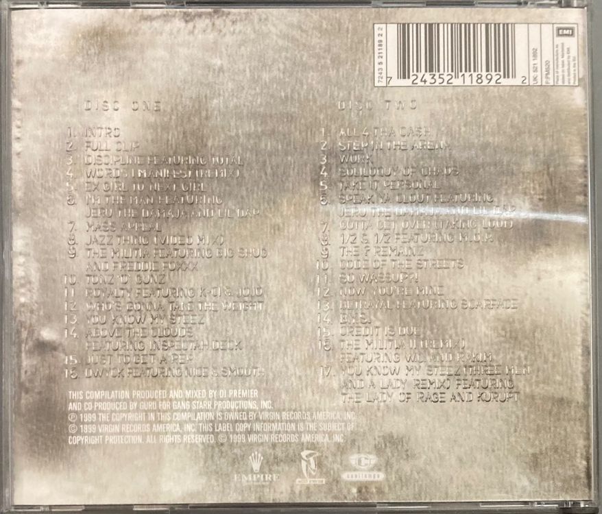 GANG STARR - FULL CLIP: A DECADE OF GANG STARR (Gebraucht) in Poliez ...