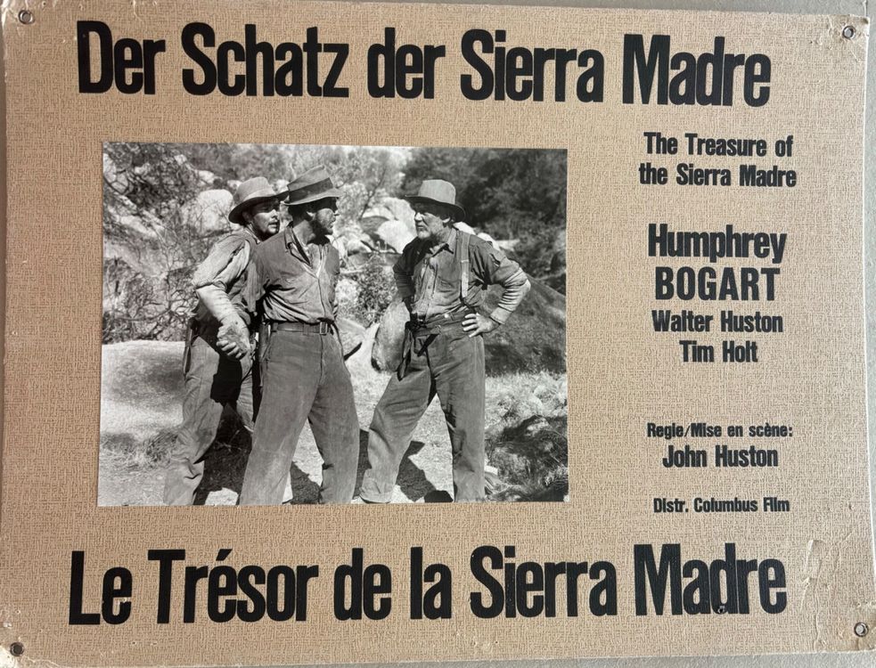 Film, Aushangfoto (33x44 cm), John Huston, Humphrey Bogart (Gebraucht ...