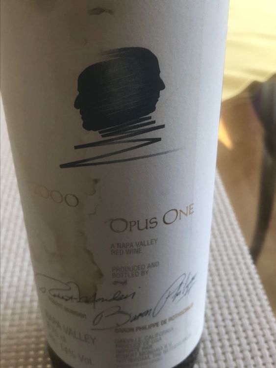 1 Flasche Opus ONE 2000 Mondavi Rothschild | Kaufen auf Ricardo
