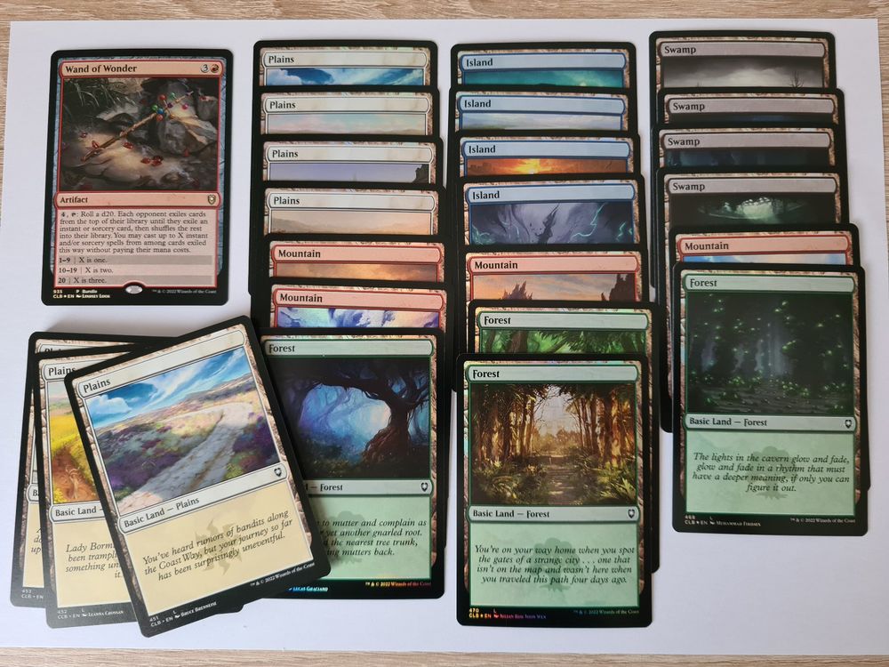 MTG, Wand of Wonder, CLB-0953, + Länder Set | Kaufen auf Ricardo