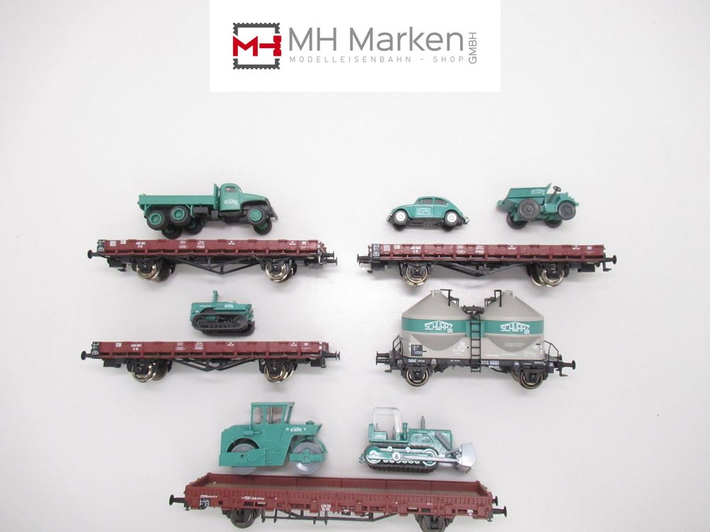 Roco 6x Güterwagen mit Baumaschinen DC / HO (Gebraucht) in Basel für ...