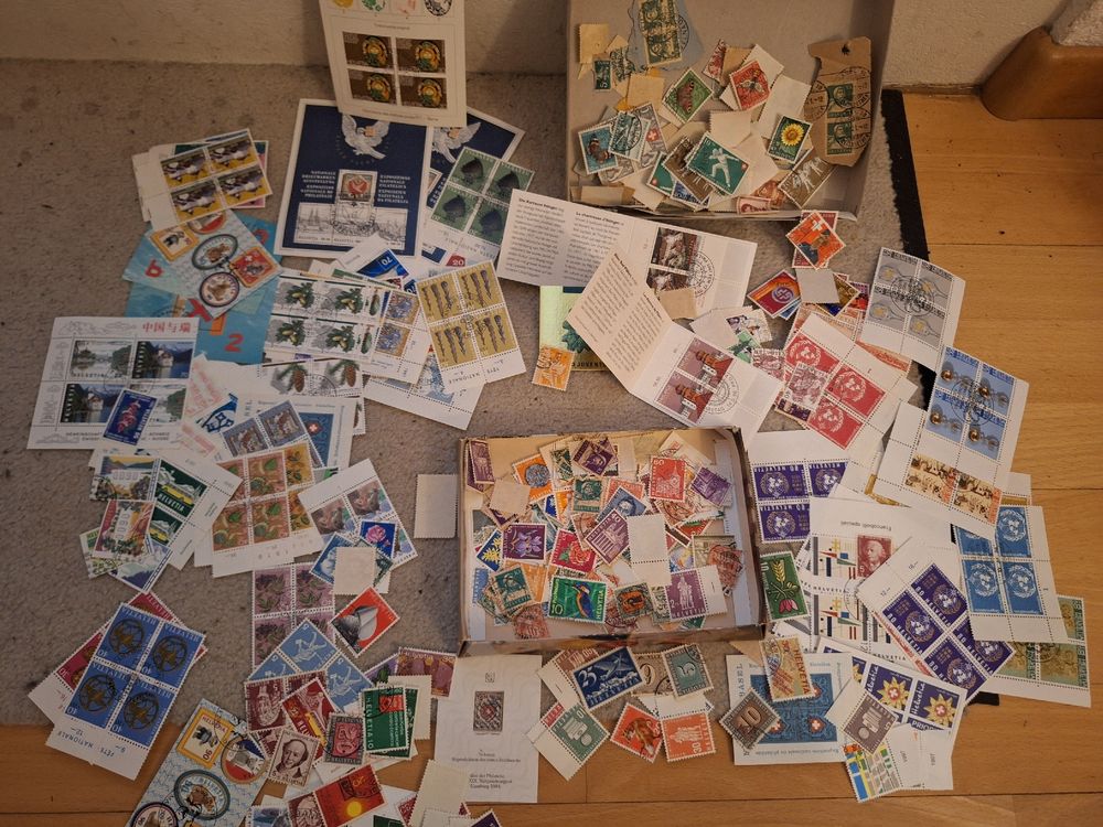 Grosse Briefmarkensammlung schweiz ab Pax und mehr 90 (Gebraucht) in ...