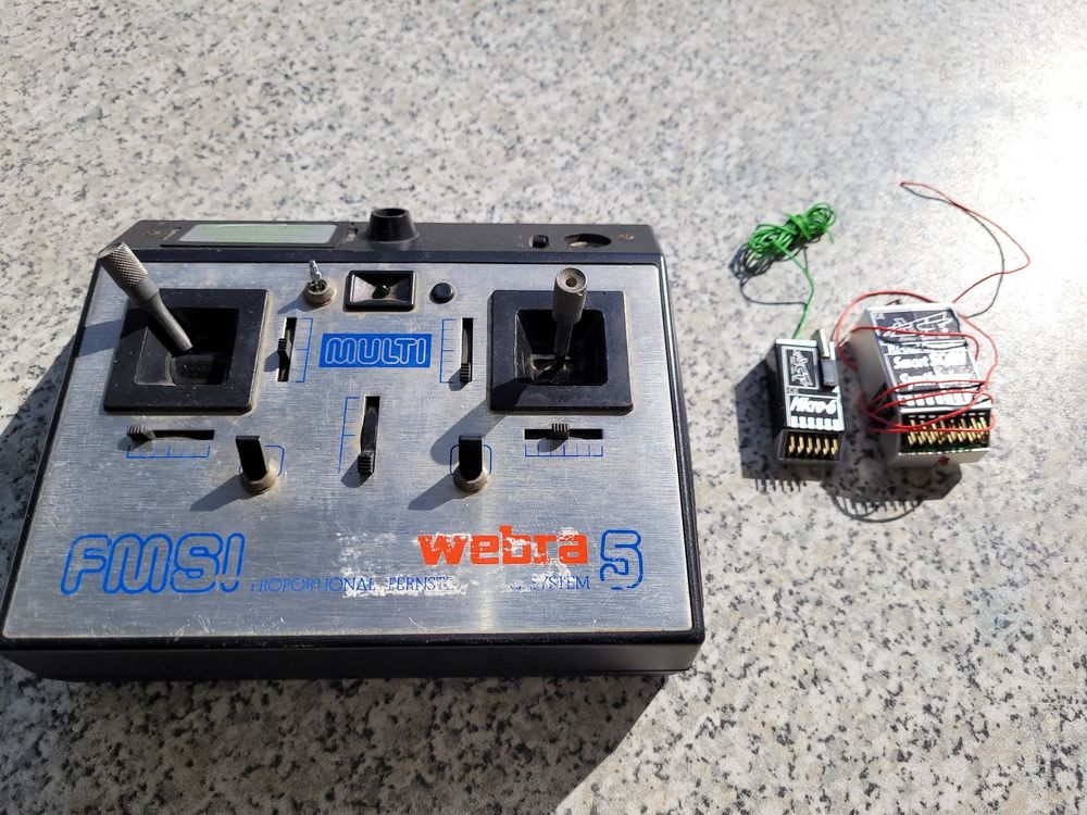 Webra FMSI 5, Vintage RC-Anlage, inkl. 2 ACT Empfänger (Defekt) in ...