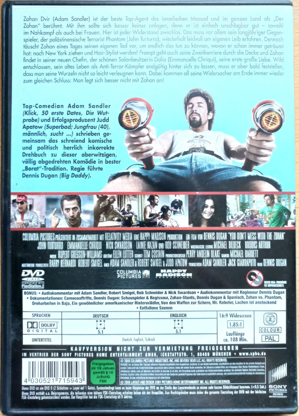 DVD D/E - Leg dich nicht mit Zohan an (Gebraucht) in Niederuzwil für ...