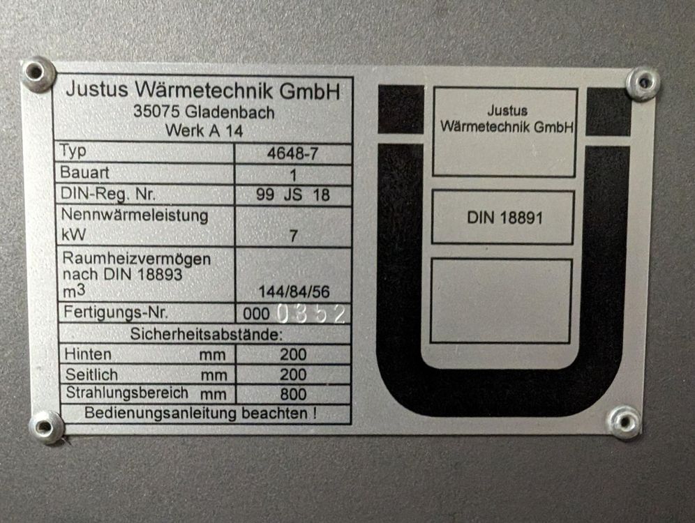 Kaminofen Justus 4648-7 - Schwedenofen mit Speckstein | Kaufen auf Ricardo