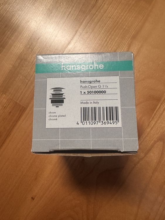 Hansgrohe Push-Open Ablaufgarnitur G 1 1/4" Neu (Neu und originalverpackt) in Fulenbach für CHF ...