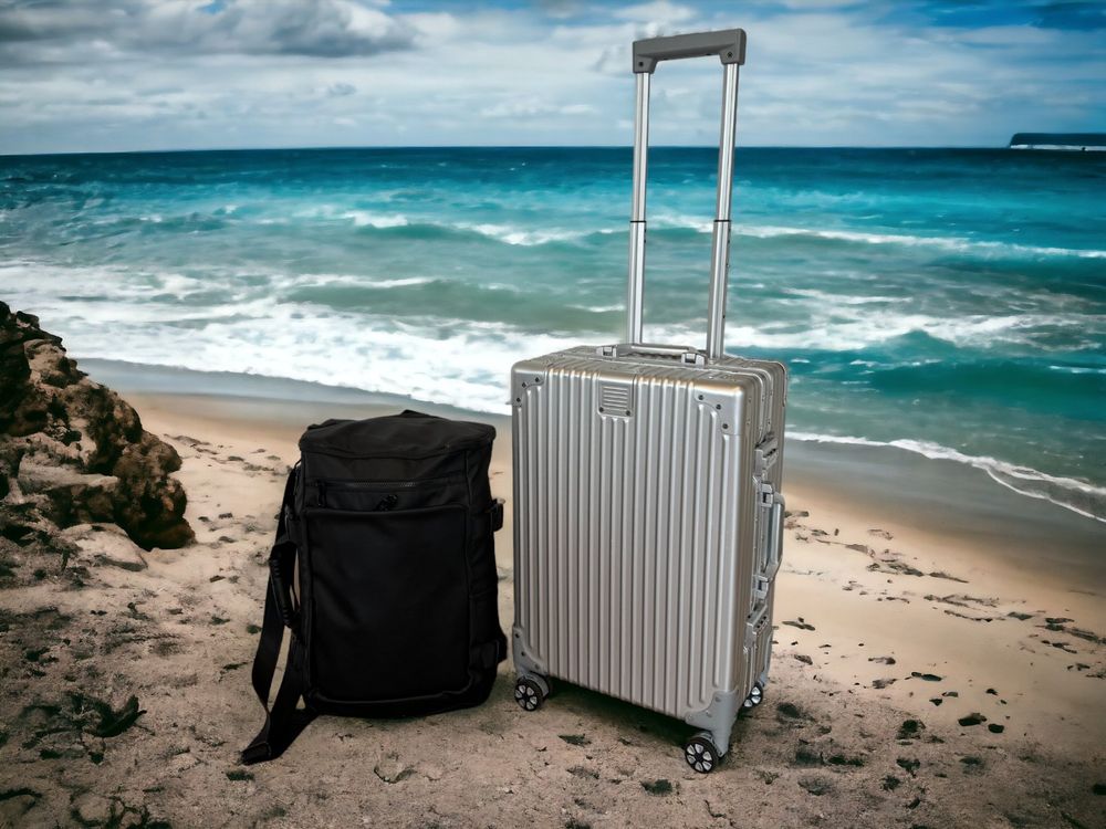 neuer TSA Kabinengepäck gateBAG SILBER S 55CM ALU & Rucksack (Neu und ...