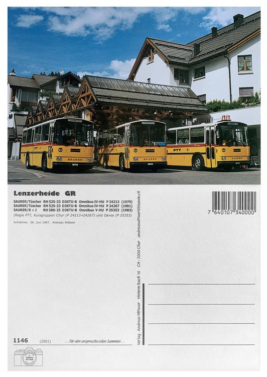 Lenzerheide Post Vaz Obervaz Graubünden Postauto SAURER RH (Neu (gemäss Beschreibung)) in Bern ...