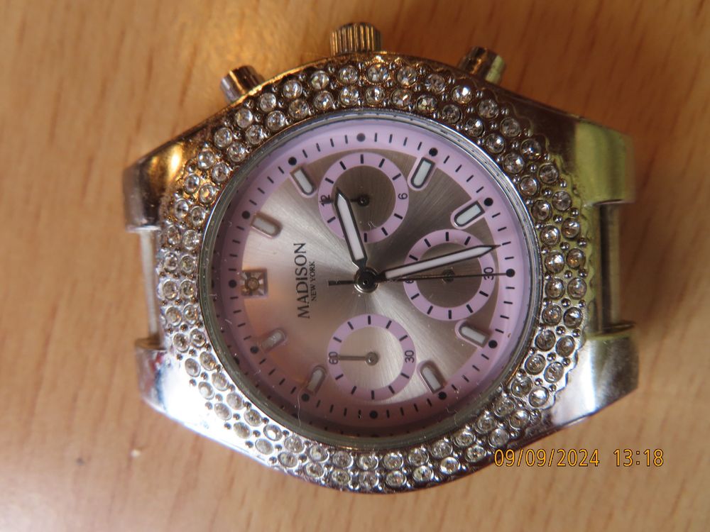 Madison New York, Chrono, Ø 40mm, kein Band, Batt. Wechseln, (Neu und ...
