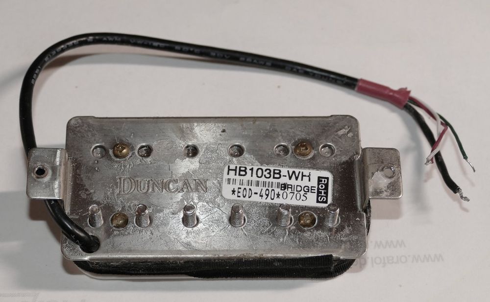 HUMBUCKER Duncan Designed HB103B-WH, weiss | Kaufen auf Ricardo
