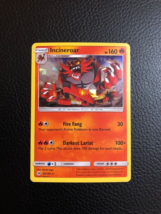 Sun & Moon - Incineroar Holo 26/149 Ab 1 | Kaufen auf Ricardo