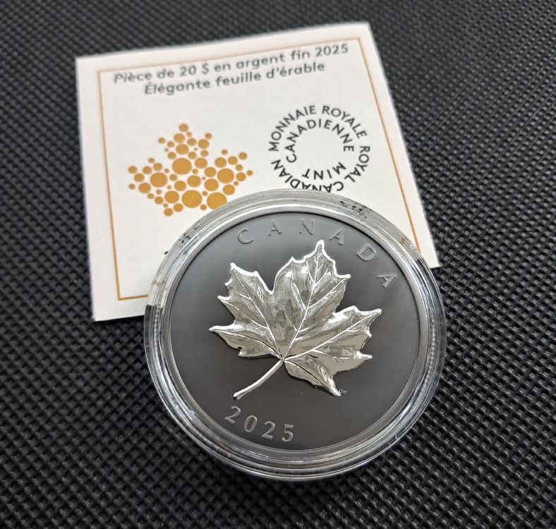 1 OZ Silber Maple Leaf 2025: Lim. Auflage (Neu und originalverpackt) in ...