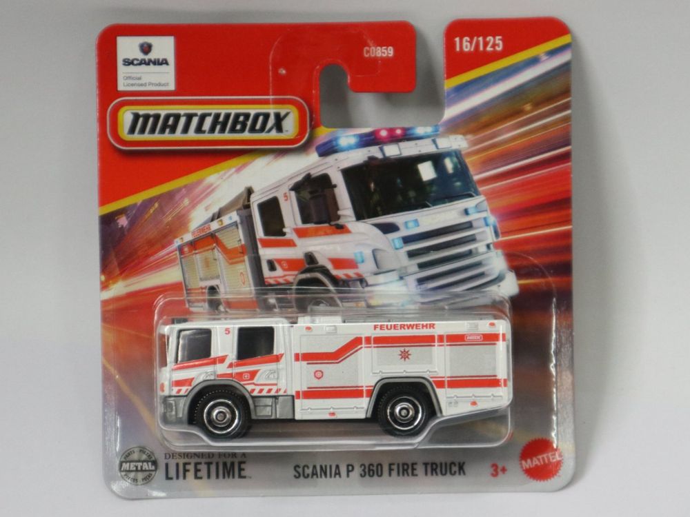 Matchbox Scania P 360 Feuerwehr Fire Truck neu (Neu und ...
