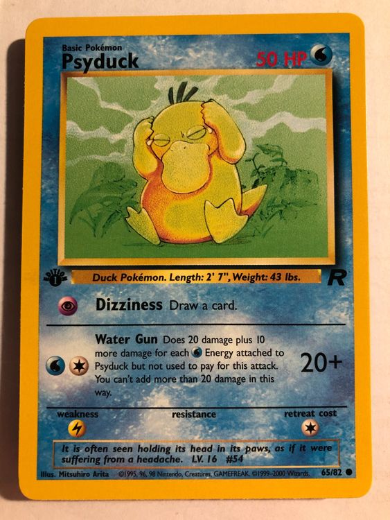 Psyduck 1st Team Rocket - MINT - ab 1.- (Gebraucht) in Giubiasco für ...