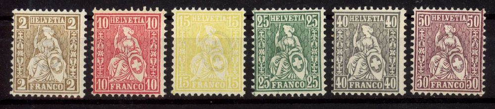 1867–1878, Sitzende Helvetia, weisses Papier, SKB 215.– ** | Kaufen auf Ricardo