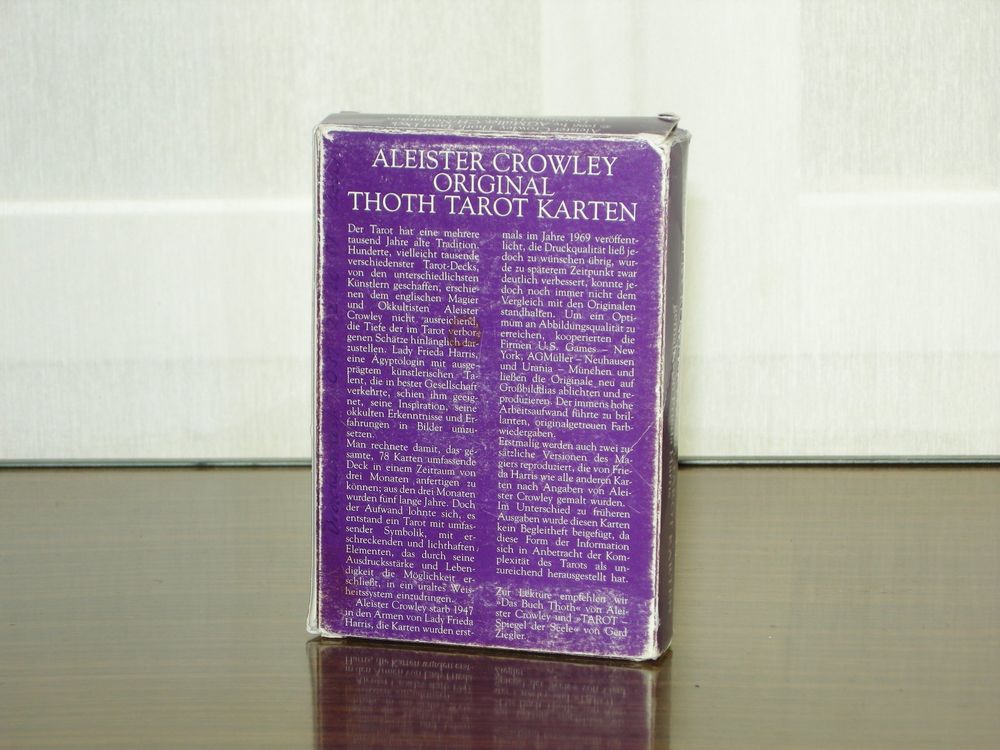 Original Vintage Aleister Crowley Thoth Tarot Karten 1986 (Gebraucht ...