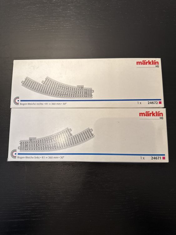 Märklin: 24672 + 24671 mit Antrieb und Weichendecoder (Gebraucht) in ...