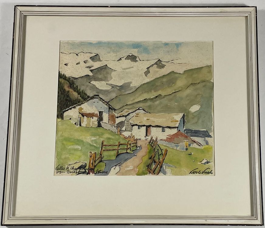 Karl Krebs (1880-1914) Aquarell (Gebraucht) in Root für CHF 85 – mit Lieferung auf Ricardo kaufen