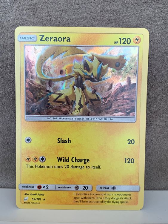 Zeraora Holo Rare ENG Team Up Pokemon 52/181 (Gebraucht) in für CHF 1 ...