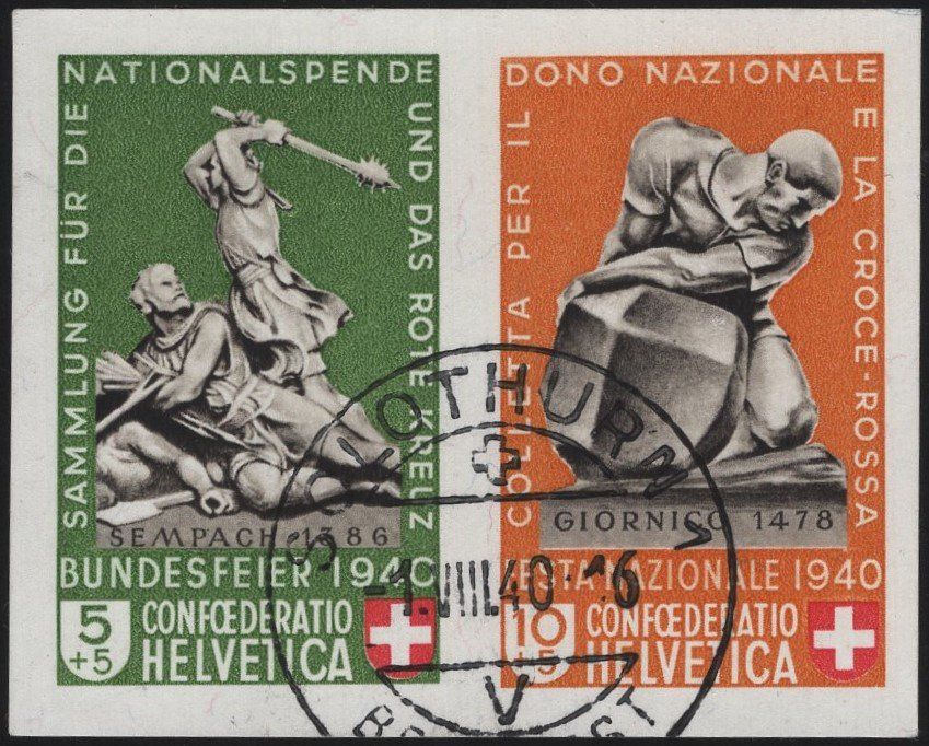 Zusammenhängende Pro Patria 1940, Z28, 200.- (Gebraucht) in Horw für CHF 21 – mit Lieferung auf ...