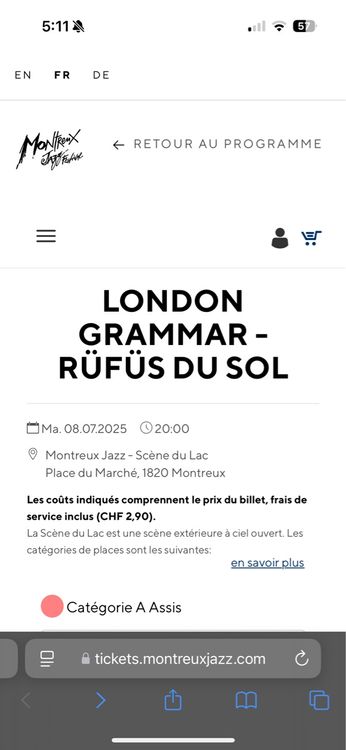 Rufus du sol - London Grammar Montreux Jazz (Neu und originalverpackt ...