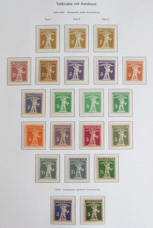 Tellknabe mit Armbrust, alle Ausgaben ab 1909 ** | Kaufen auf Ricardo